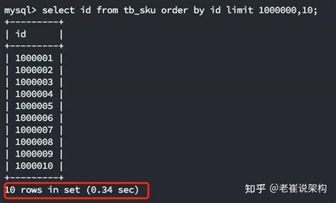 mysql 原理与优化：limit 查询优化 知乎