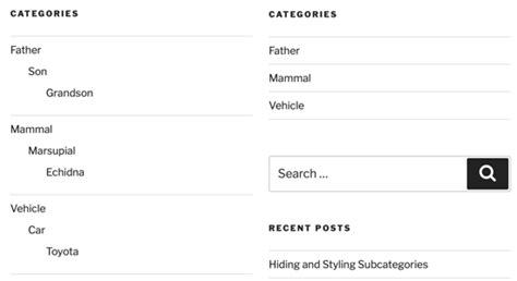 How To Hide Or Style Your Subcategories In WordPress