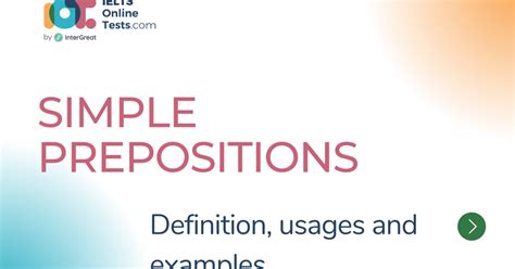 Simple Prepositions Ielts Online Tests