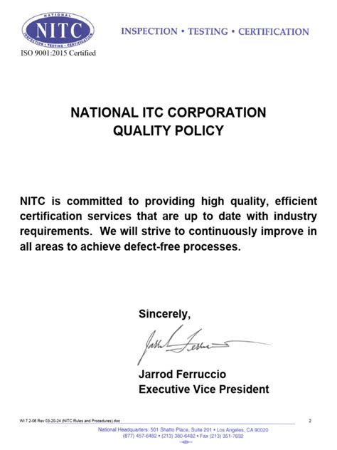 Wi 7 2 06 Rev Nitc Rules And Procedures 2 Pdf