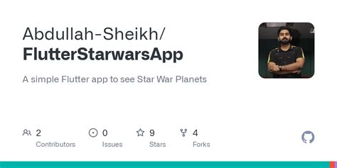 github abdullah sheikh flutterstarwarsapp a simple flutter app to
