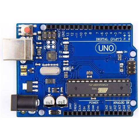 The Arduino Uno Board Which Uses Microcontroller Atmega328 Onboard