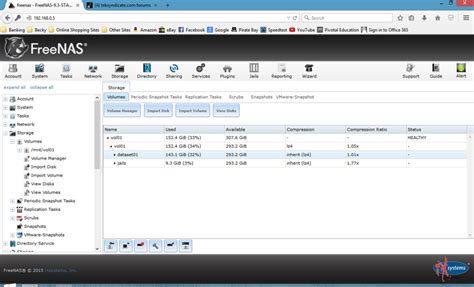 freenas adding an additional drive to a striped volume storage