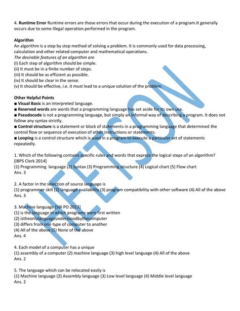 Programming Concepts Questions And Answers Pdf