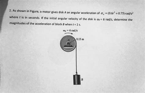 Solved Where T Is In Seconds If The Initial Angular Velocity Of The