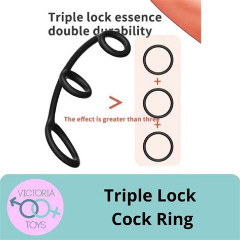 Promo Triple Lock Cock Delay Ring Alat Bantu Pemuas Sex Toys Pria Wanita Diskon Di Seller