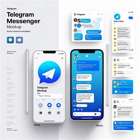 Telegram App Interface With Voice Chat And Social Media Features