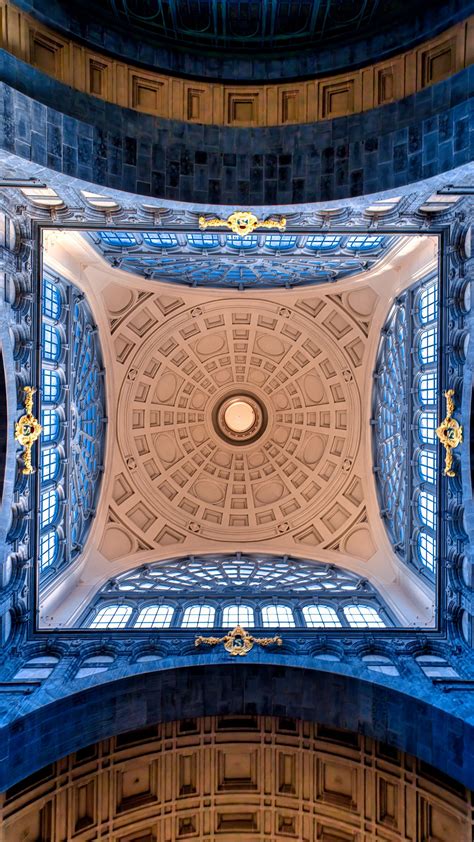 Download Wallpaper 1350x2400 Roof Ceiling Architecture Pattern
