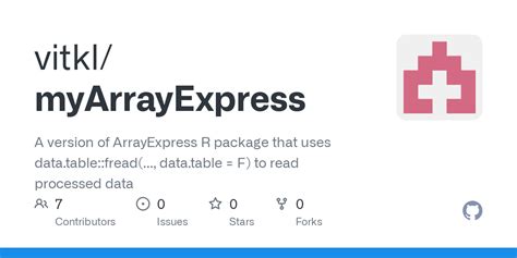 Github Vitklmyarrayexpress A Version Of Arrayexpress R Package That