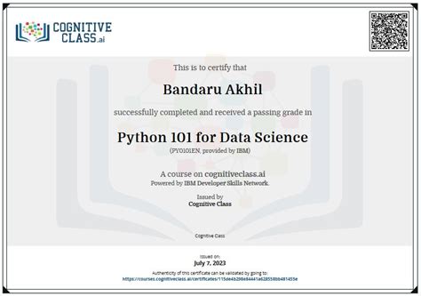 Python Datascience Ibm Cognitiveclass Certification Learningjourney Pythonfordatascience