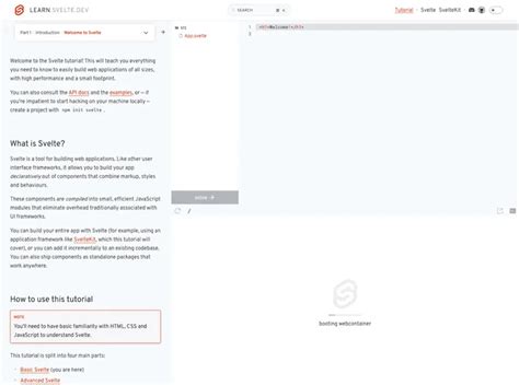 learn svelte dev svelte themes