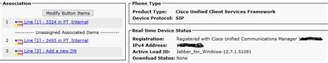 Solved Jabber Multi Line Works For Deskphone But Not Pc Cisco Community