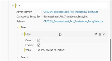 Filtering Lov For Reference Field Ifs Community