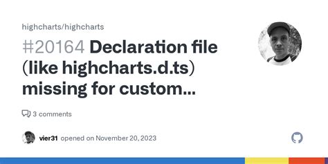 Declaration File Like Highchartsdts Missing For Custom Packages