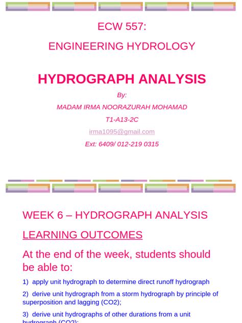 Hydrograph Analysis Pdf Hydraulic Engineering Chemical Engineering