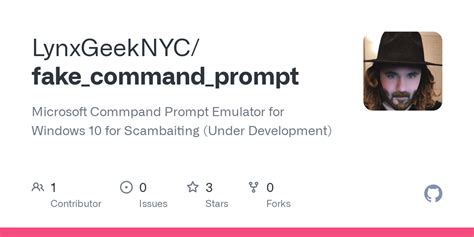 Github Lynxgeeknyc Fake Command Prompt Microsoft Commpand Prompt Emulator For Windows 10 For