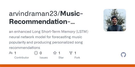 Github Arvindraman23 Music Recommendation System Using Lstm An Enhanced Long Short Term