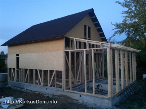 Фотогалерея строительства каркасного дома КД 1 6х10 105м Каркасный дом своими руками