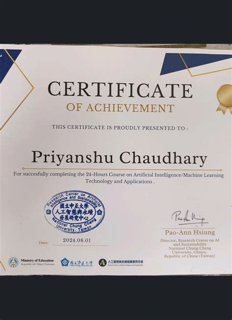 Priyanshu Chaudhary On Linkedin Taiwan Internship Technology