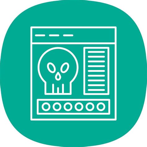 Malware Line Curve Icon 42804719 Vector Art At Vecteezy
