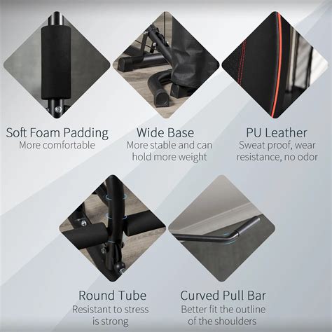 Homcom Multi Functional Home Gym Workout Station 45kg Weight Stack