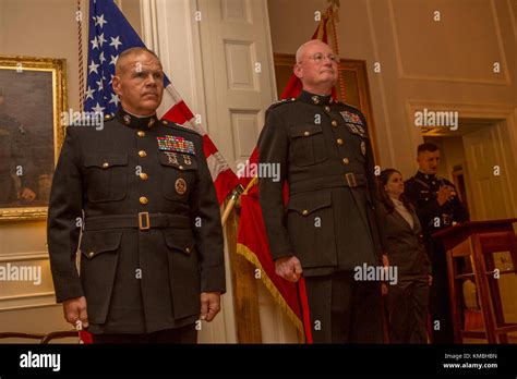 Commandant Of The Marine Corps Gen Robert B Neller And Lt Gen James B Laster Director