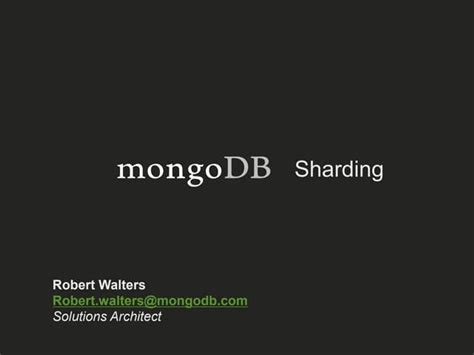 mongodb sharding ppt
