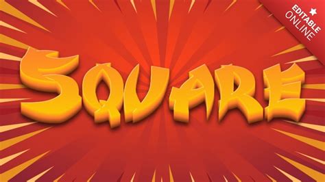Square Text Effect Generator Square Text Effect Generator