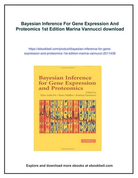 Bayesian Inference For Gene Expression And Proteomics 1st Edition