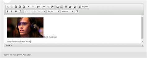 Burak Karatatar Mvc Ckeditor Entegrasyonu Ve Standart Özellikleri