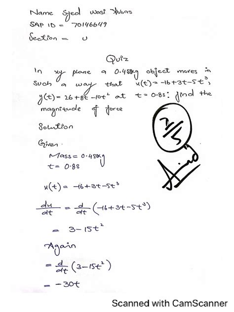 Physics Quiz 1 Pdf