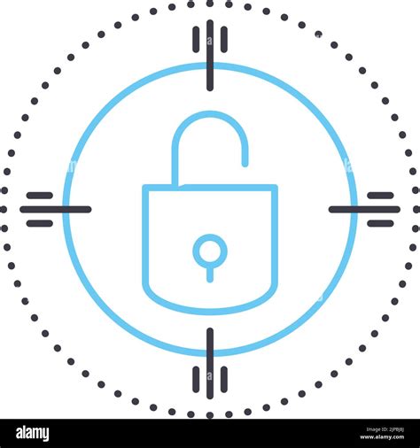 Fraud Detection Line Icon Outline Symbol Vector Illustration Concept