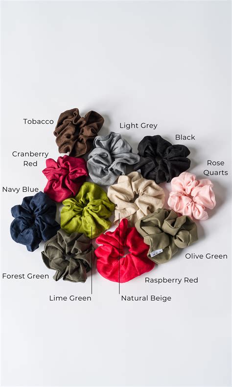 Linen Scrunchie Pack Of 10 Aakasha