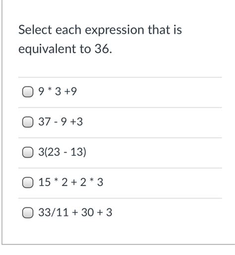 Answered Select Each Expression That Is Bartleby