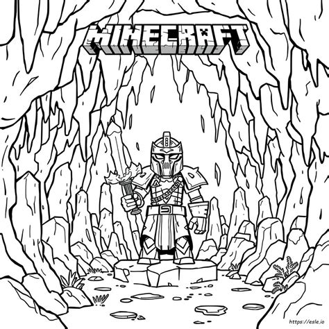 Printable Coloring Minecraft Warden Coloring Pages