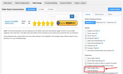 Create Amazon Product Comparison Table In Wordpress Using Ninja Table