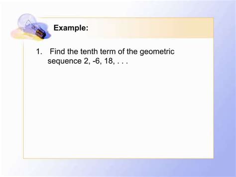 Geometric Sequence Pptx Science