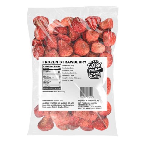 Yummy Frozen Strawberry 500g Met Food Corporation