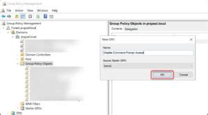 Disable Command Prompt Using Group Policy GPO