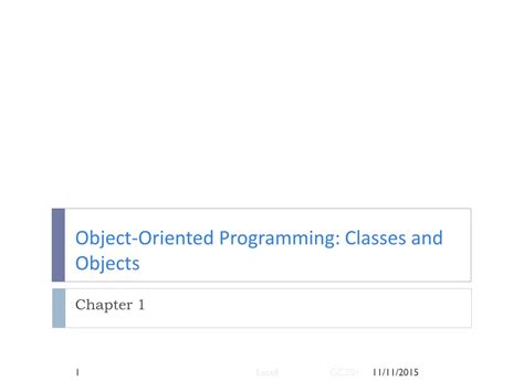 Ppt Understanding Object Oriented Programming Classes And Objects