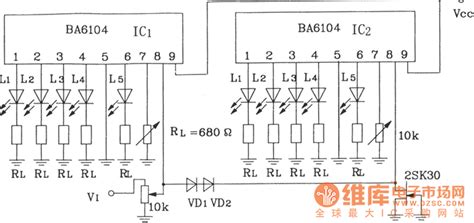 10 LED Level Display Circuit Diagram Basic Circuit Circuit Diagram SeekIC Com