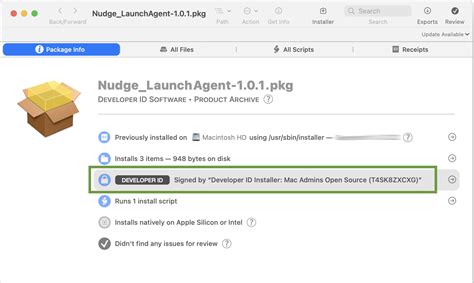 provide a signed pkg that includes the launchagent and not the logger