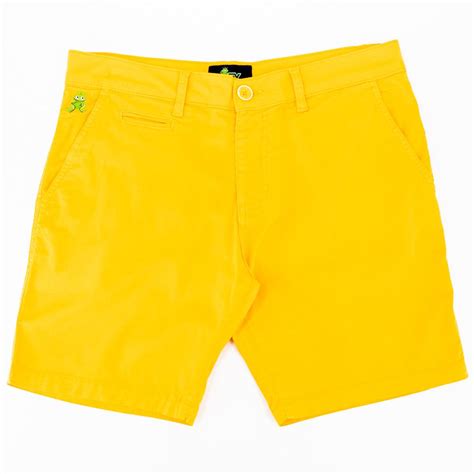 Eight X Designer Menswear Yellow Frog Shorts Chino Shorts Chino