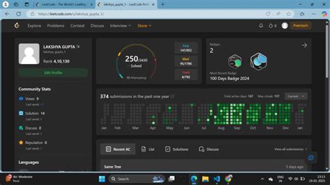 Leetcode Codingchallenge Algorithmmastery Continuouslearning Lakshya Gupta