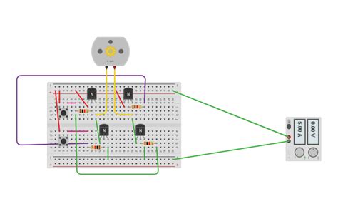 Circuit Design Puente H Tinkercad
