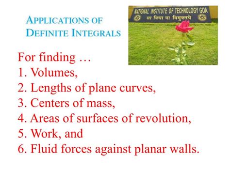 Application Of Definite Integral Pptx