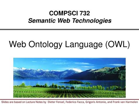 Ppt Compsci 732 Semantic Web Technologies Powerpoint Presentation