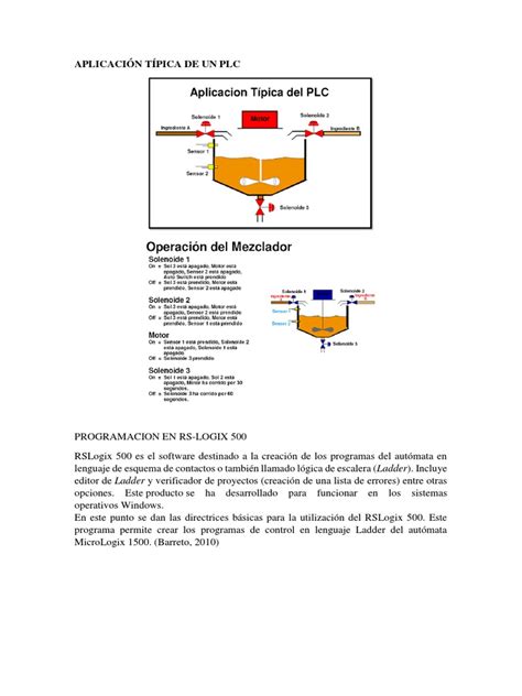 Aplicación Típica De Un Plc Pdf Programa De Computadora Programación