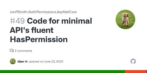 Code For Minimal Api S Fluent Haspermission Issue Jonpsmith Authpermissions Aspnetcore