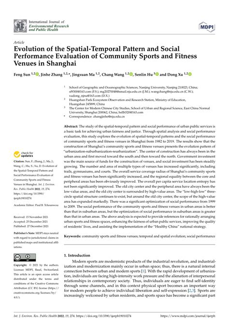 Pdf Evolution Of The Spatial Temporal Pattern And Social Performance